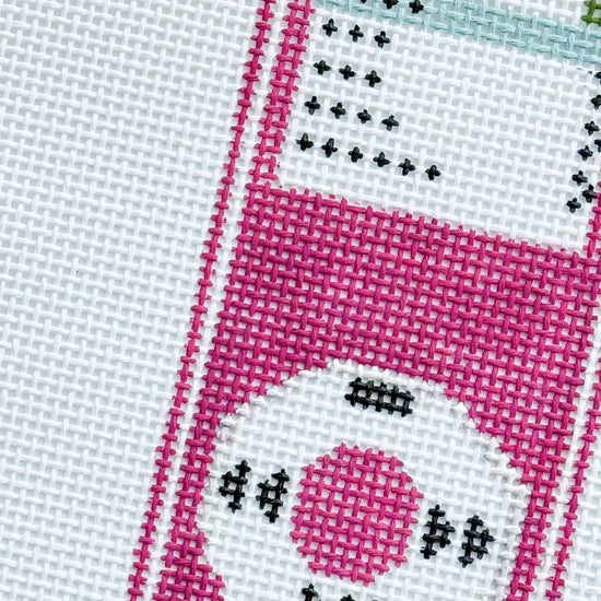 Y2K mp3 Player Needlepoint Canvas 13 Mesh, 5”x2.5” Design Hand Painted ...